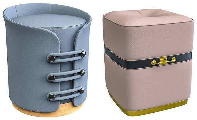 Poufs 3D model | CGTrader