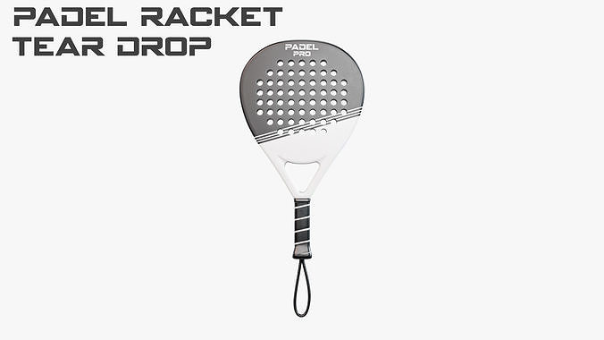Padel racket - Tear Drop 3D model | CGTrader