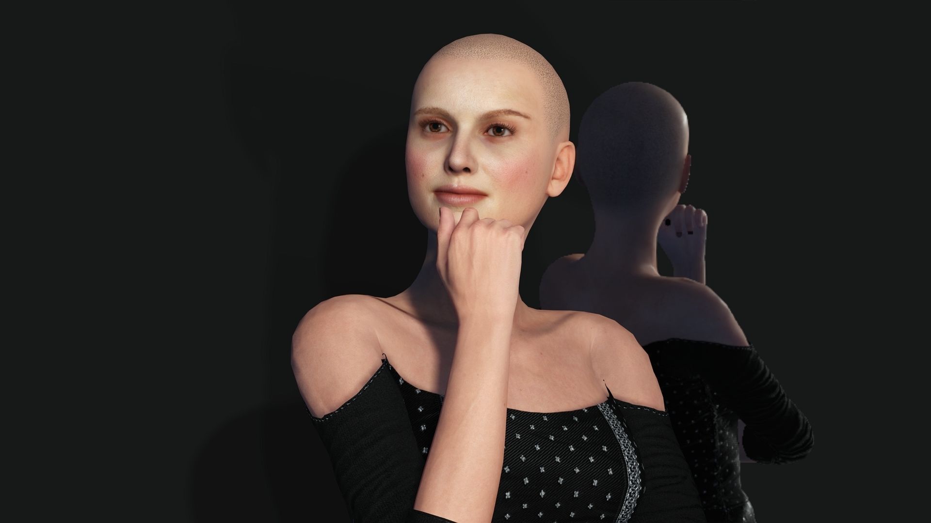3D model Natalie Portman Rigged animated 2500 Free animations tutorial ...