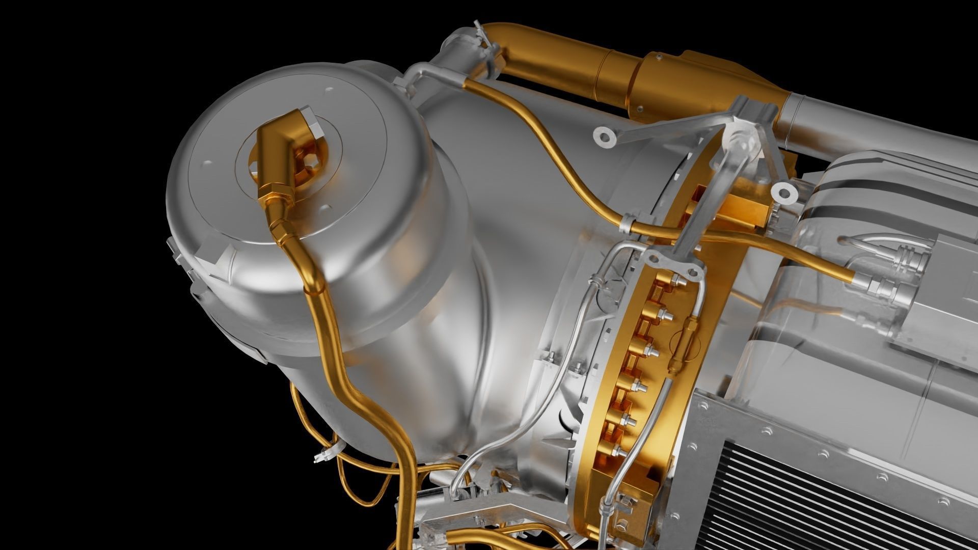 Gas Turbine Engine 3D model 3D printable | CGTrader