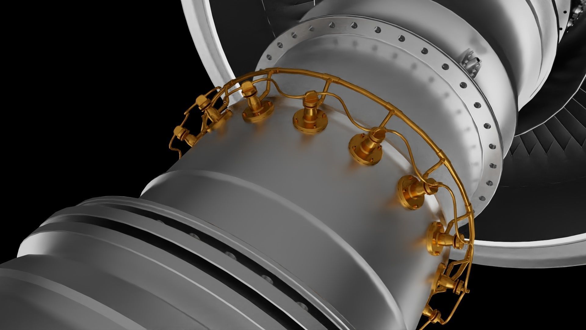 Jet Engine 3D model 3D printable | CGTrader