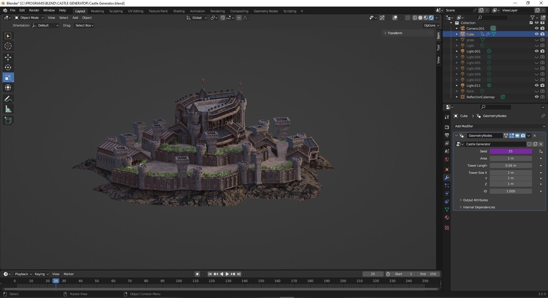 3D model Medieval Town City Building Castle Tower Blender VR / AR / low-poly | CGTrader