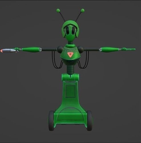 3D model Alien Bot-- FNAF Security Breach VR / AR / low-poly | CGTrader