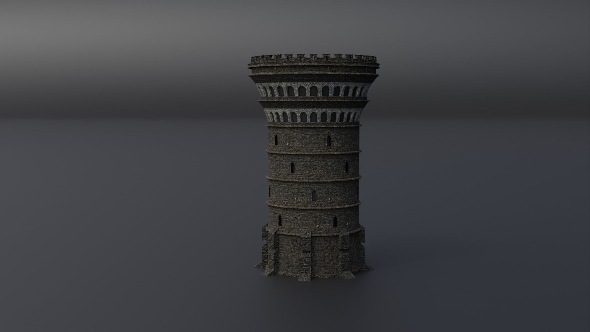3D model Modular Castle Towers VR / AR / low-poly | CGTrader