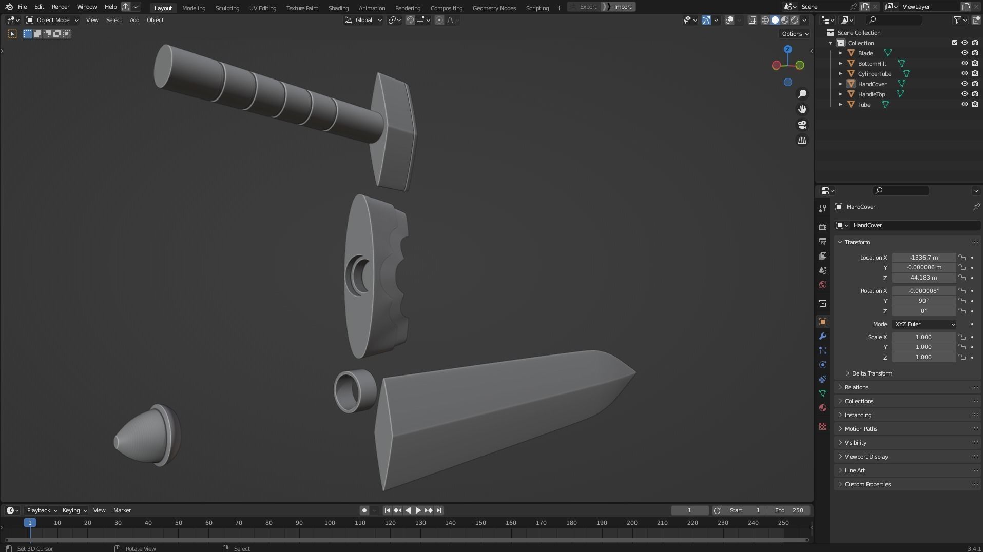 Goblin Slayer Sword for Cosplay 3D model 3D printable | CGTrader