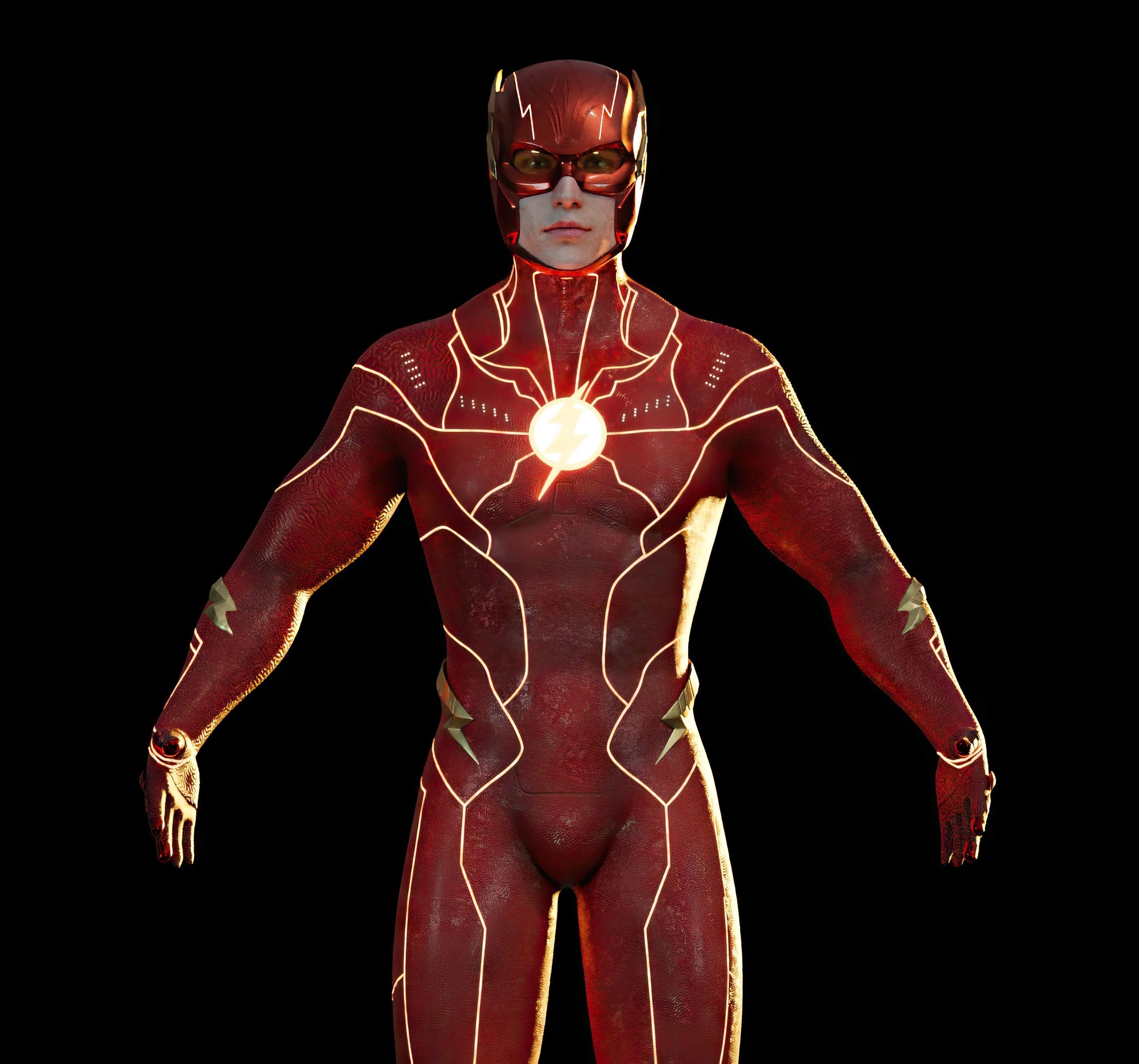 3D model Flash 2023 Rigged 3D model VR / AR / low-poly | CGTrader