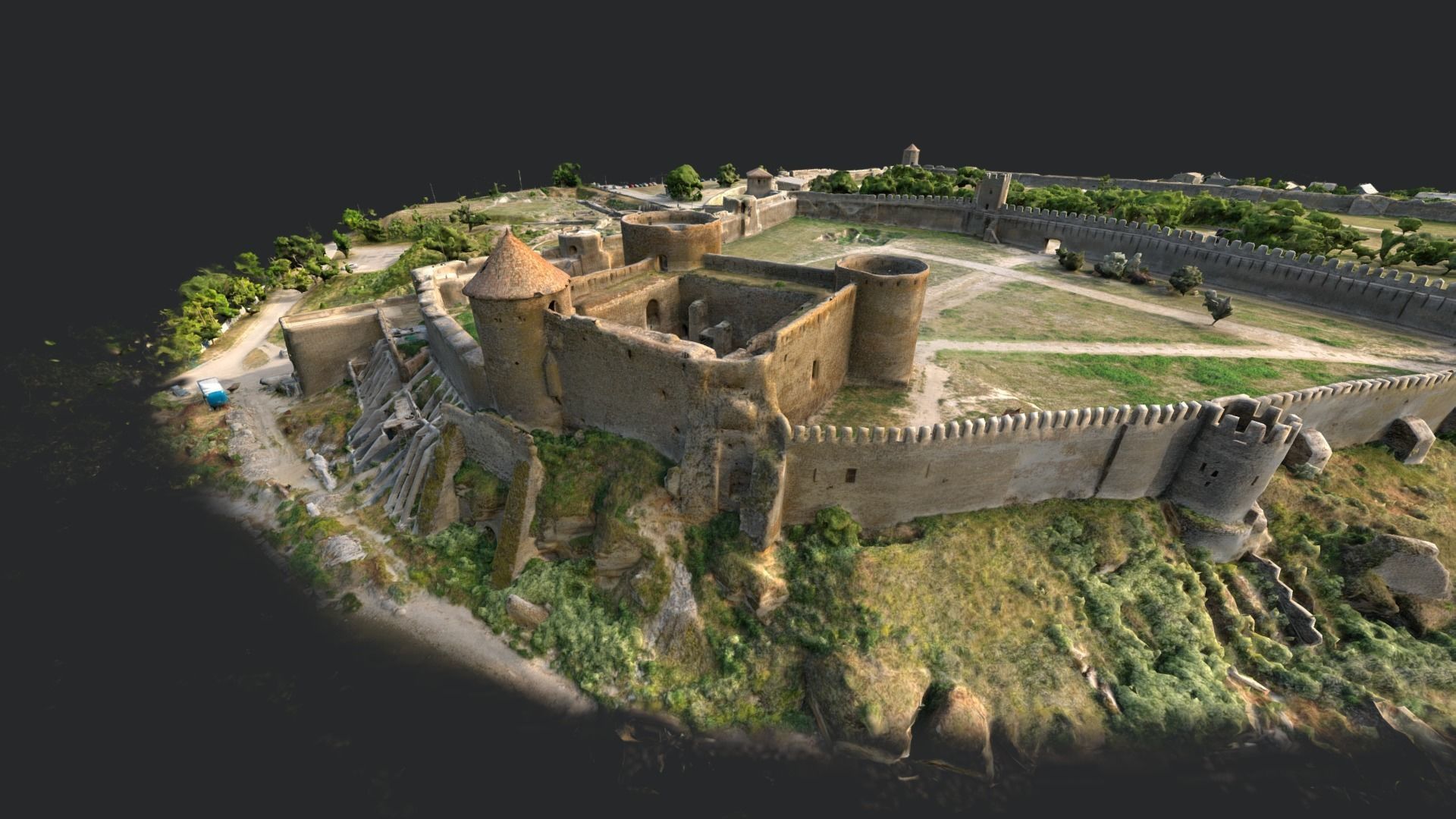 3D model - Akkerman fortress - Ukraine - usdz gltf obj 3D model | CGTrader