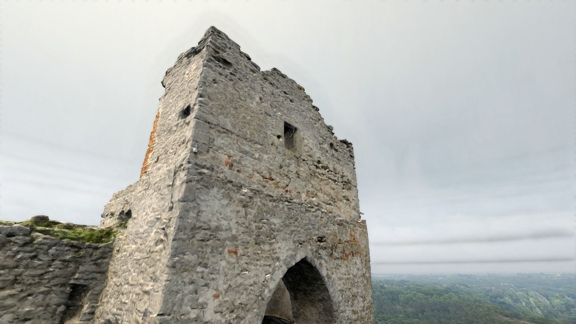 3D model - Ruins Castle Kremenets - Ukraine - usdz gltf fbx 3D model ...