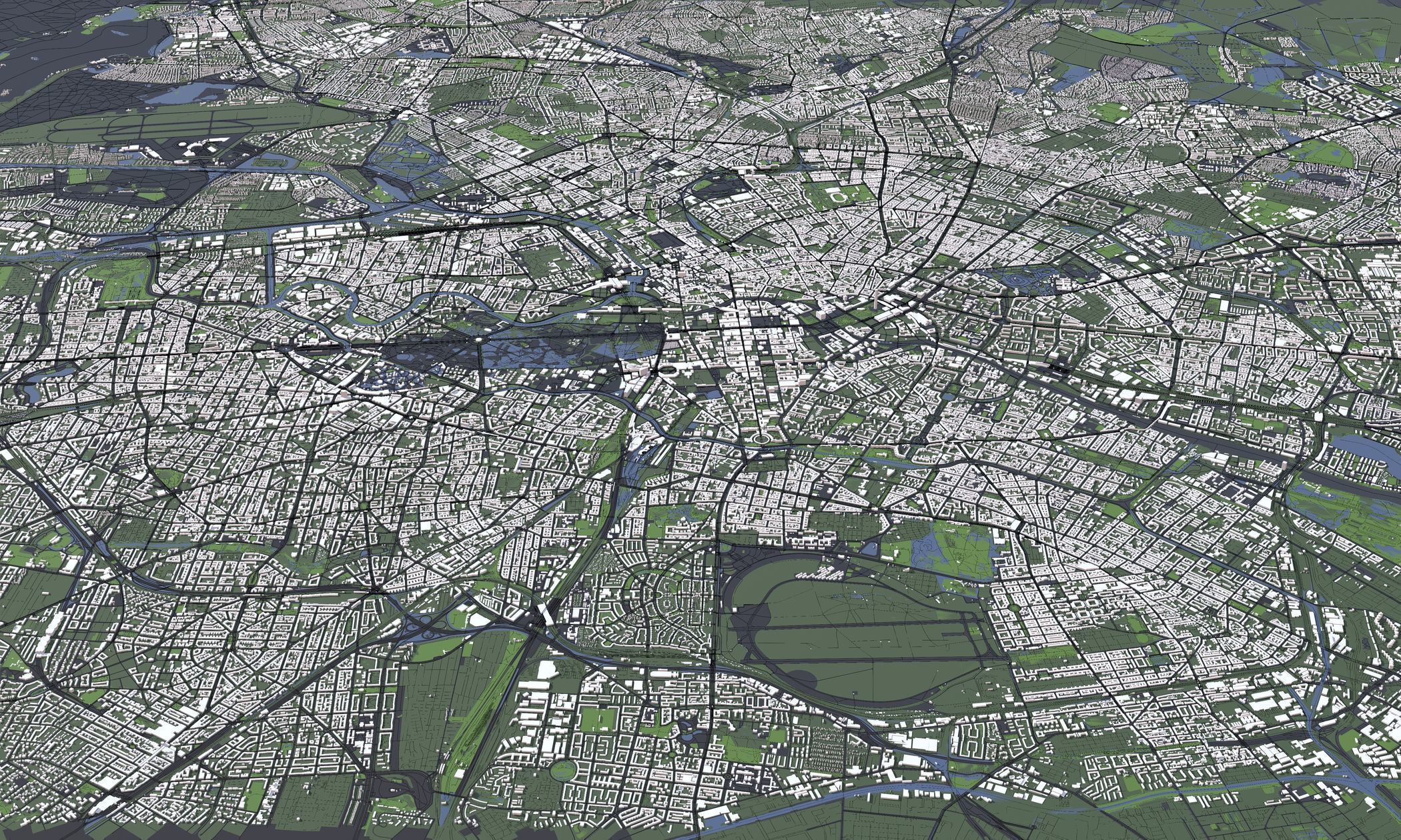Berlin Germany - city and mass buildings 3D model | CGTrader