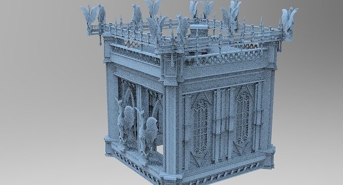 Drake cathedral tower 1 3D model | CGTrader