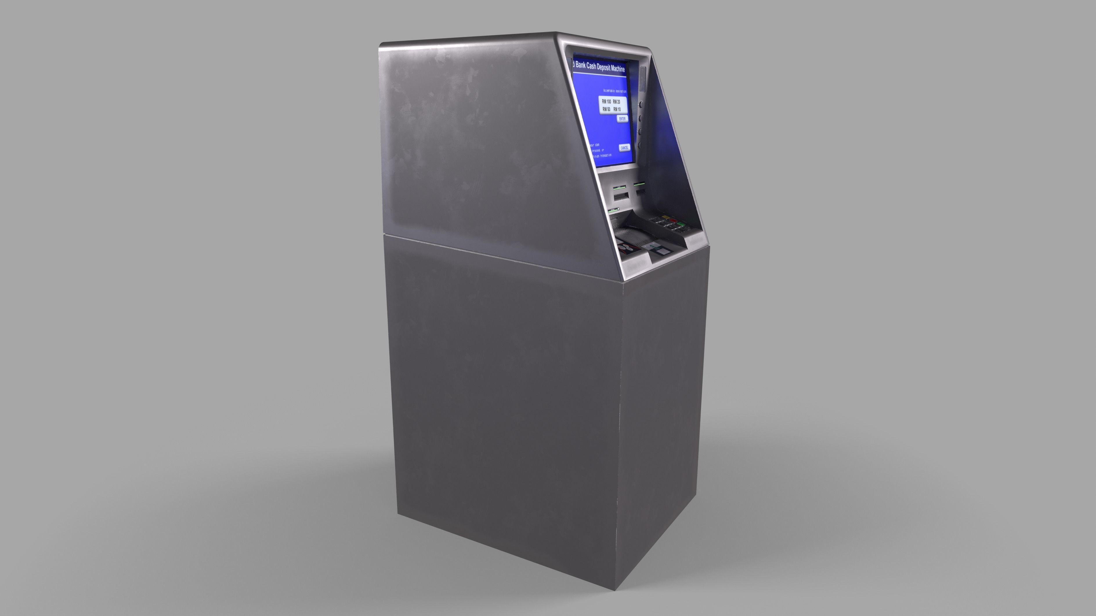 3D model Cash Deposit Machine CDM VR / AR / low-poly | CGTrader