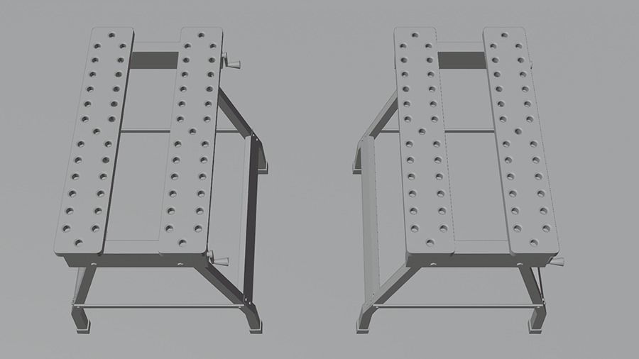 Portable Workbench 3D model | CGTrader