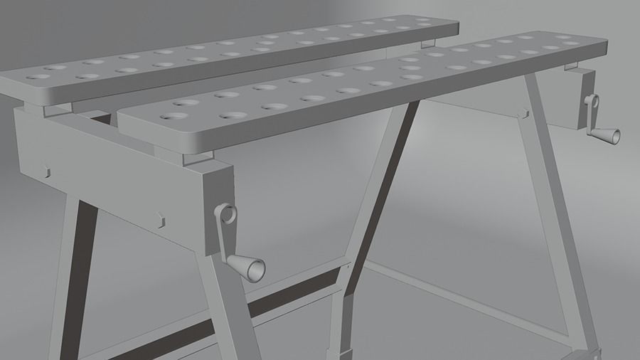 Portable Workbench 3D model | CGTrader