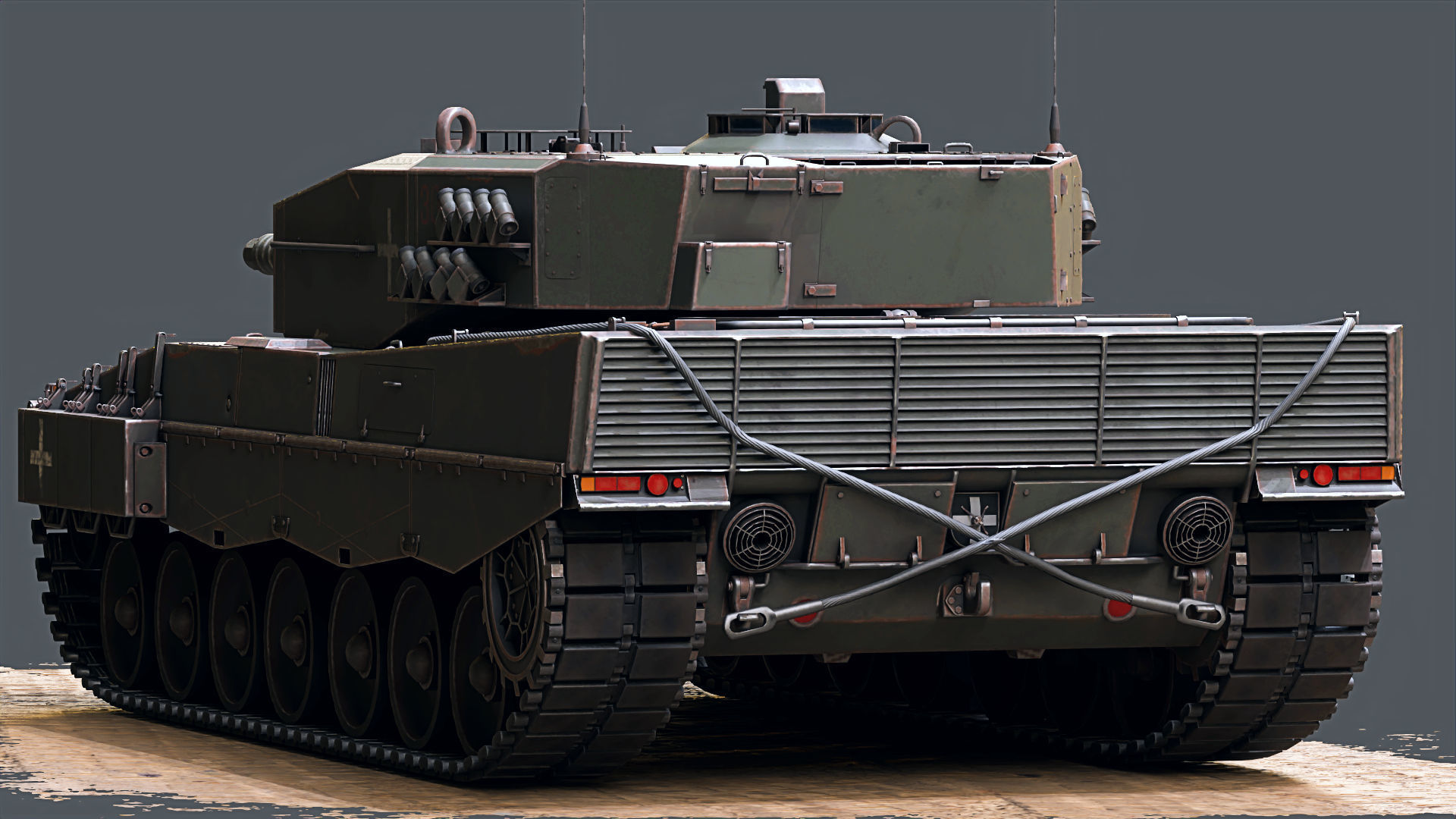 Leopard 2A4 free VR / AR / low-poly 3D model | CGTrader