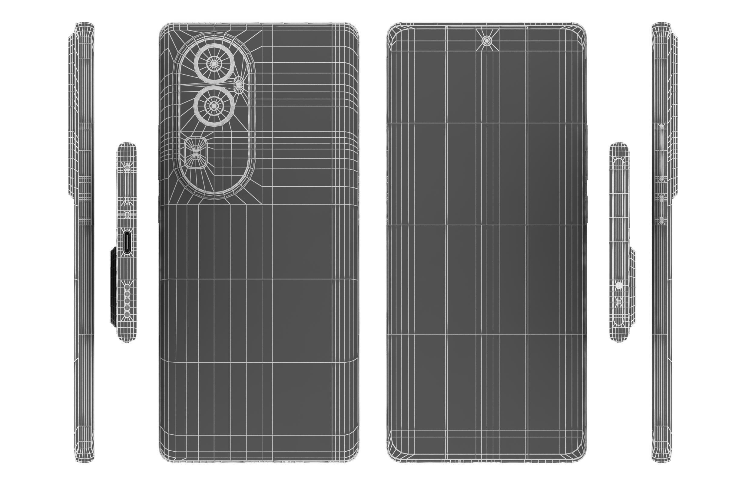 3D model OPPO Reno10 Black VR / AR / low-poly | CGTrader