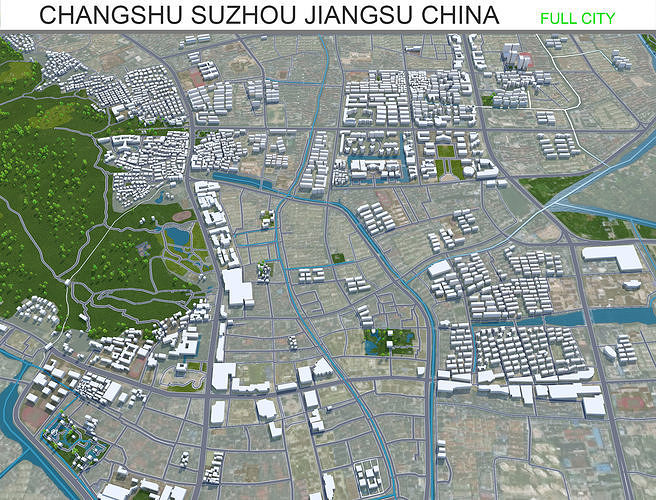 Changshu Suzhou Jiangsu China 50km free VR / AR / low-poly 3D model | CGTrader