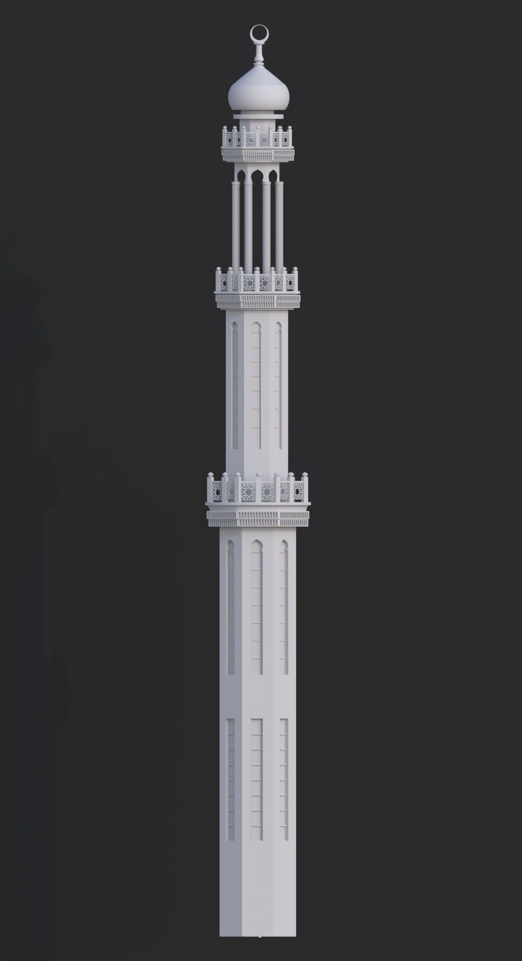 minaret free 3D model | CGTrader