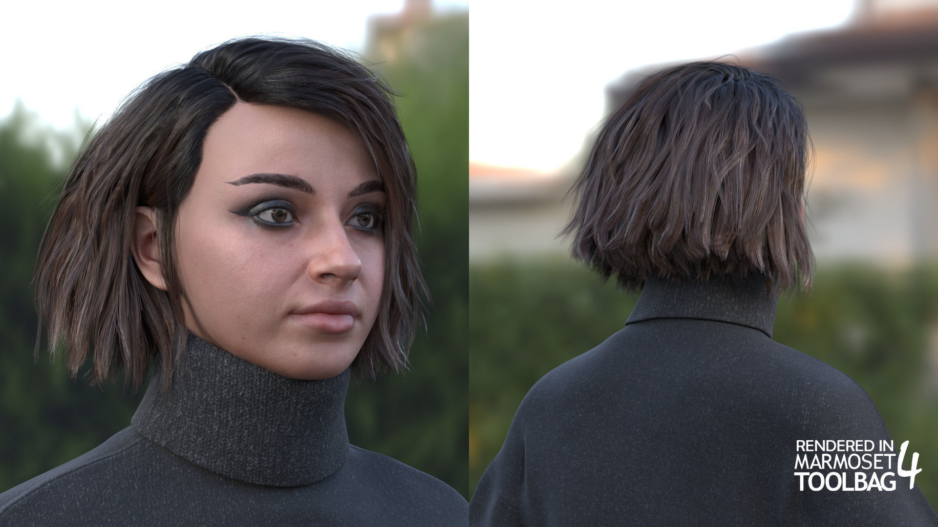 3D model Woman - Casual Outfit 5 - Modular - Rigged VR / AR / low-poly ...