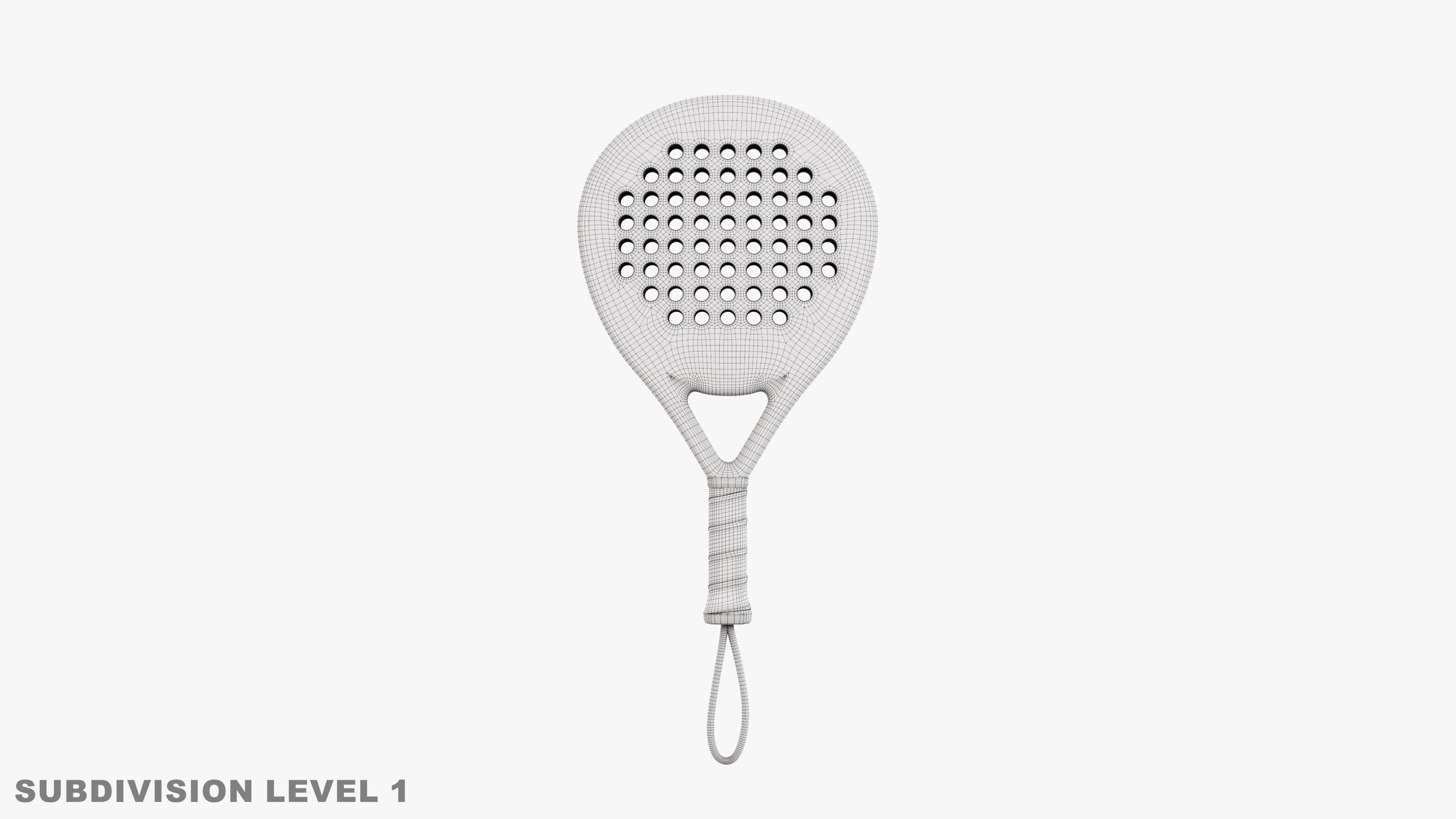 Padel Racket - Round 3D model | CGTrader