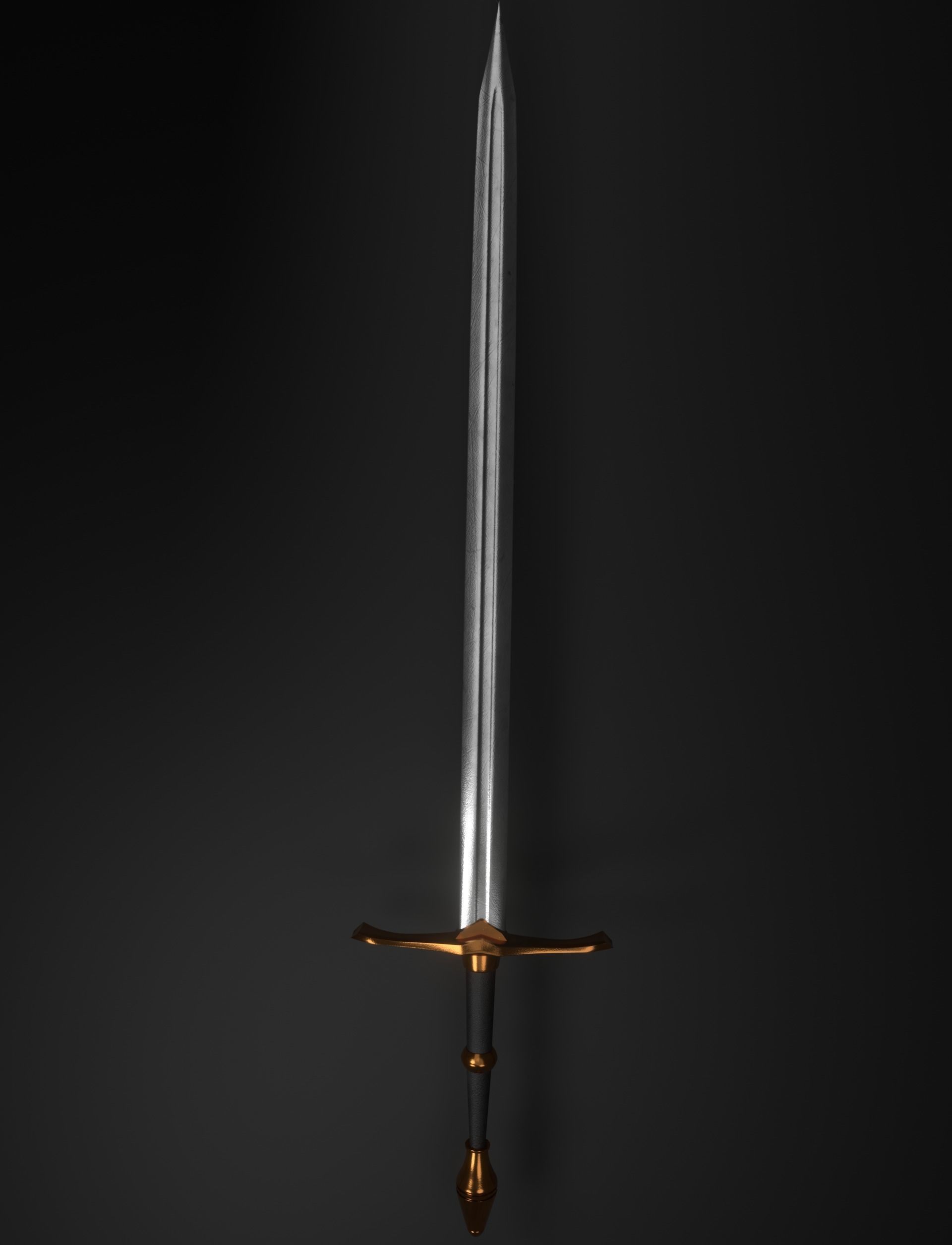 knight fight sword 3D model | CGTrader