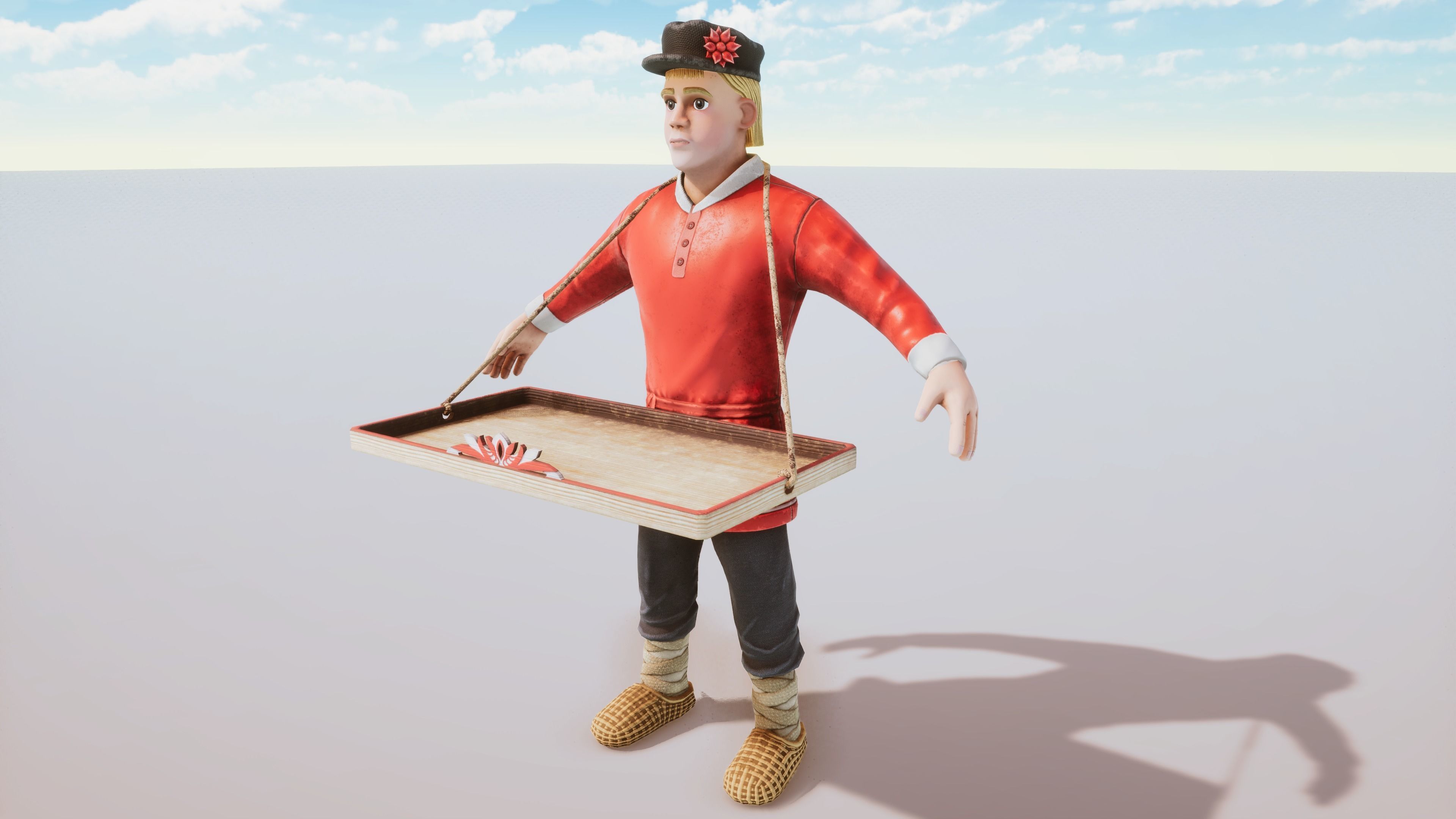 3D model Stylized Character Street Dealer Rigged with Shape Keys VR ...