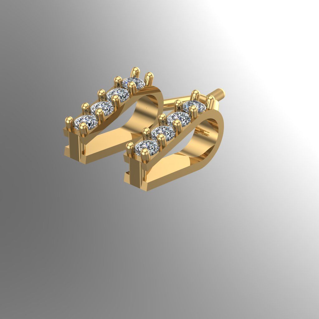 Diamond Stone Bail 3D print model 3D model 3D printable | CGTrader