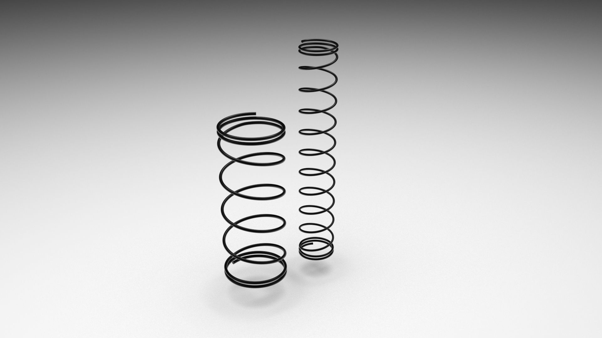 Black Pen Springs 3D model | CGTrader