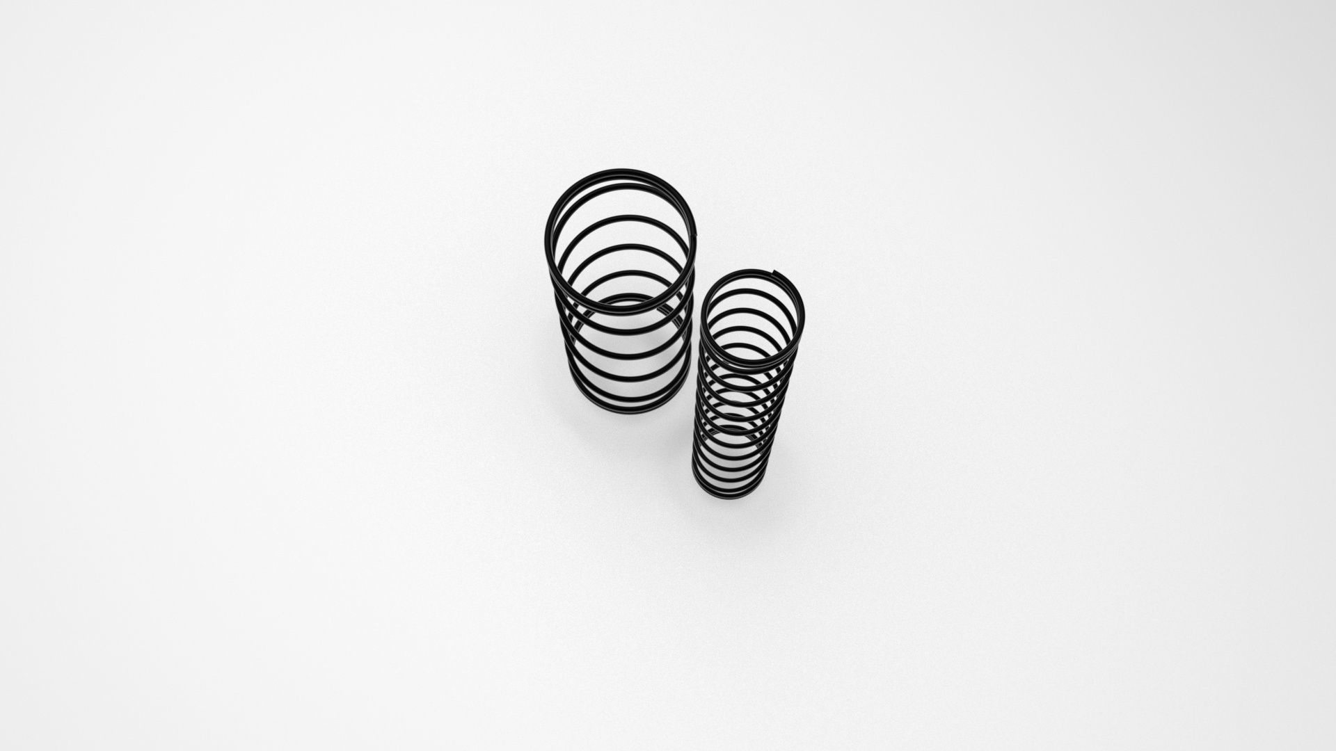 Black Pen Springs 3D model | CGTrader