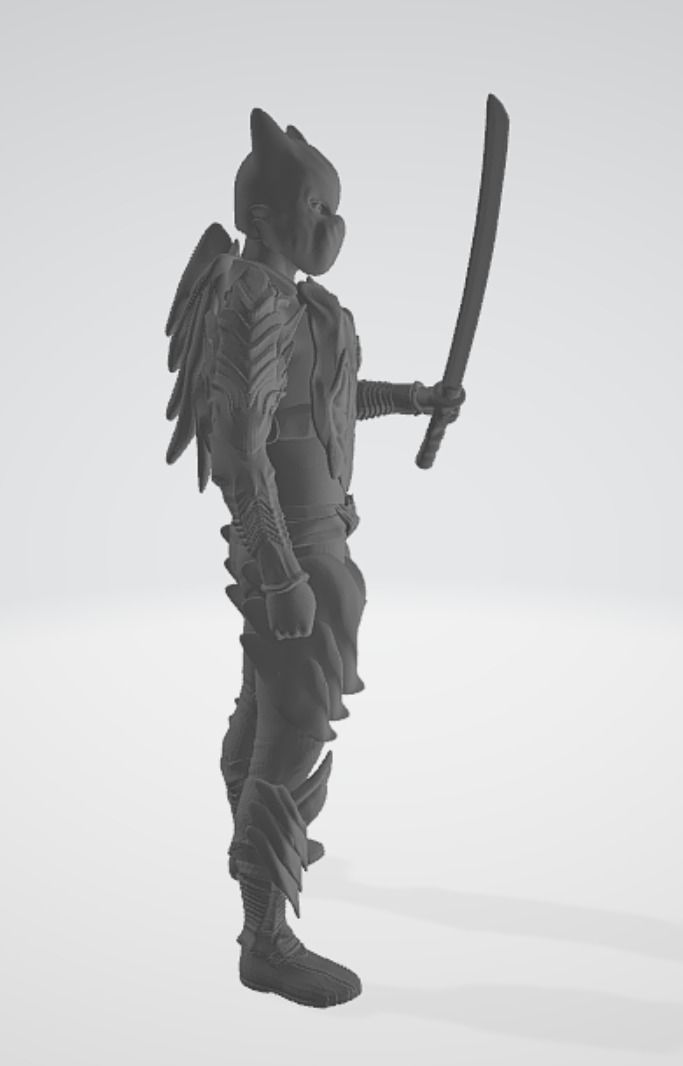 Shadow - Wolf Warrior 3D model 3D printable | CGTrader