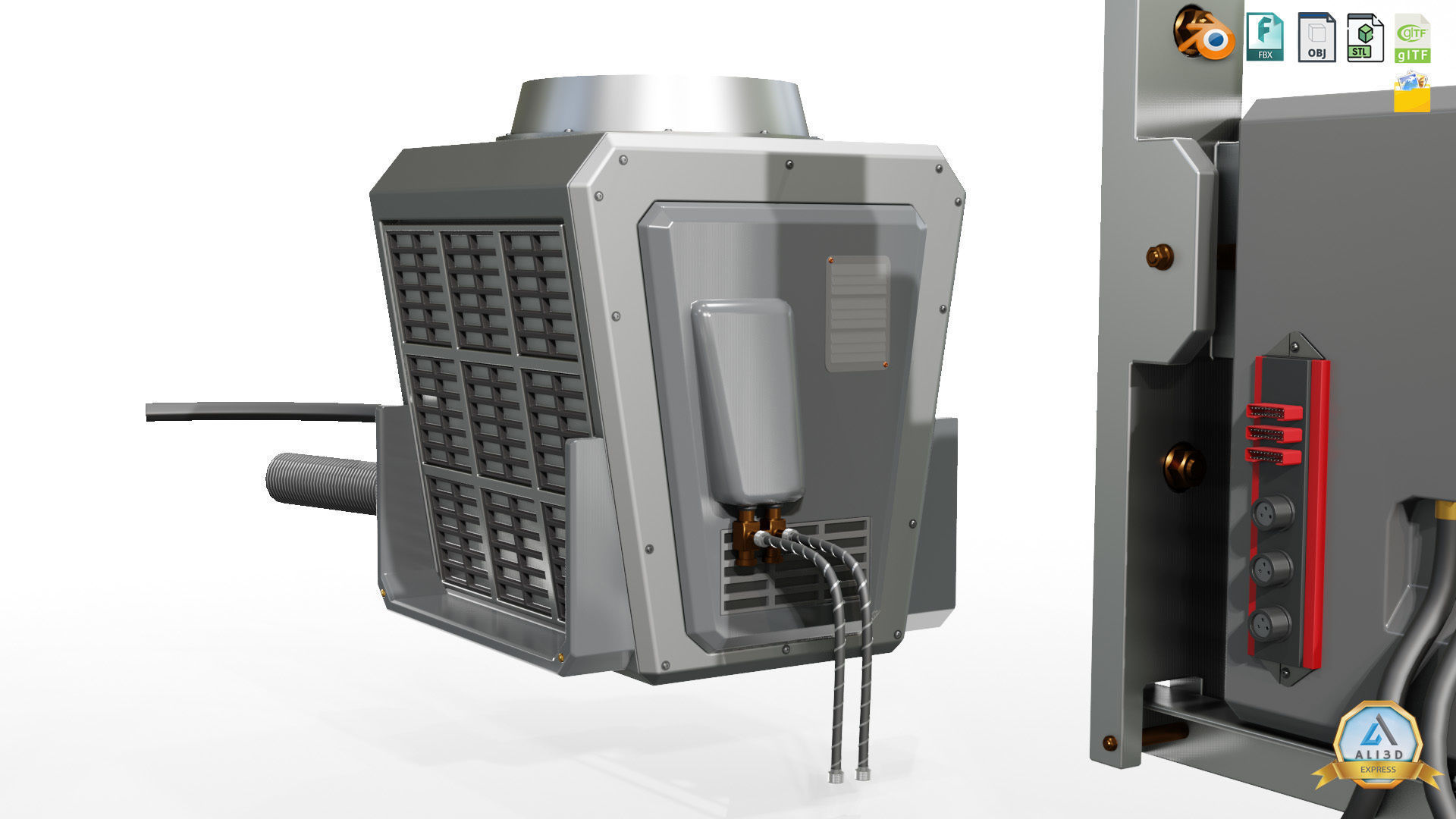 3D model Modern Rooftop AC Units Assets VR / AR / low-poly | CGTrader