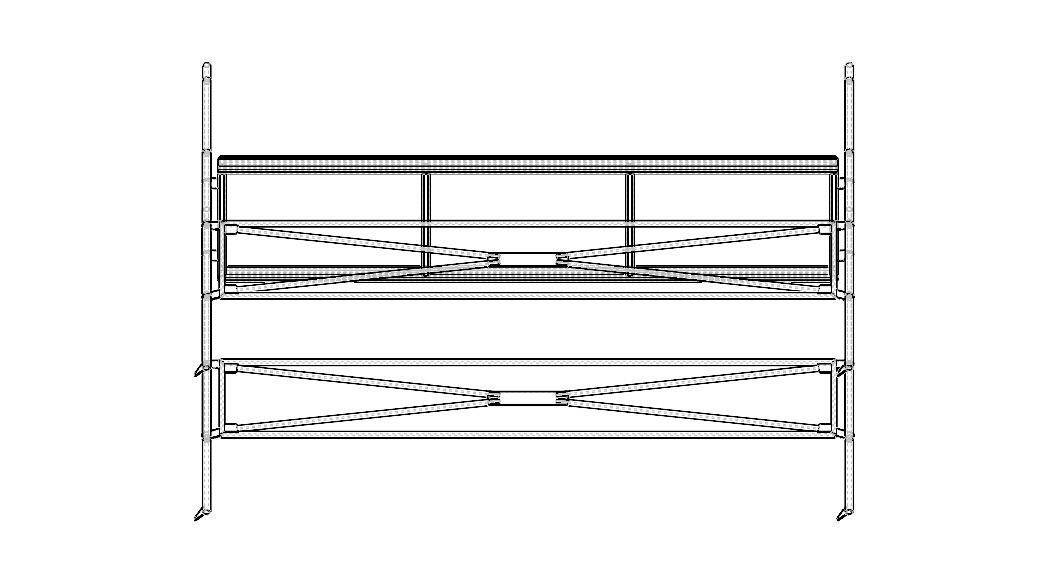 Steel Scaffolding Structure free 3D model rigged | CGTrader