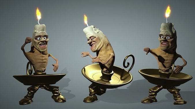 Mr Candle High quality character full Rigged and Animated 3D model animated rigged | CGTrader
