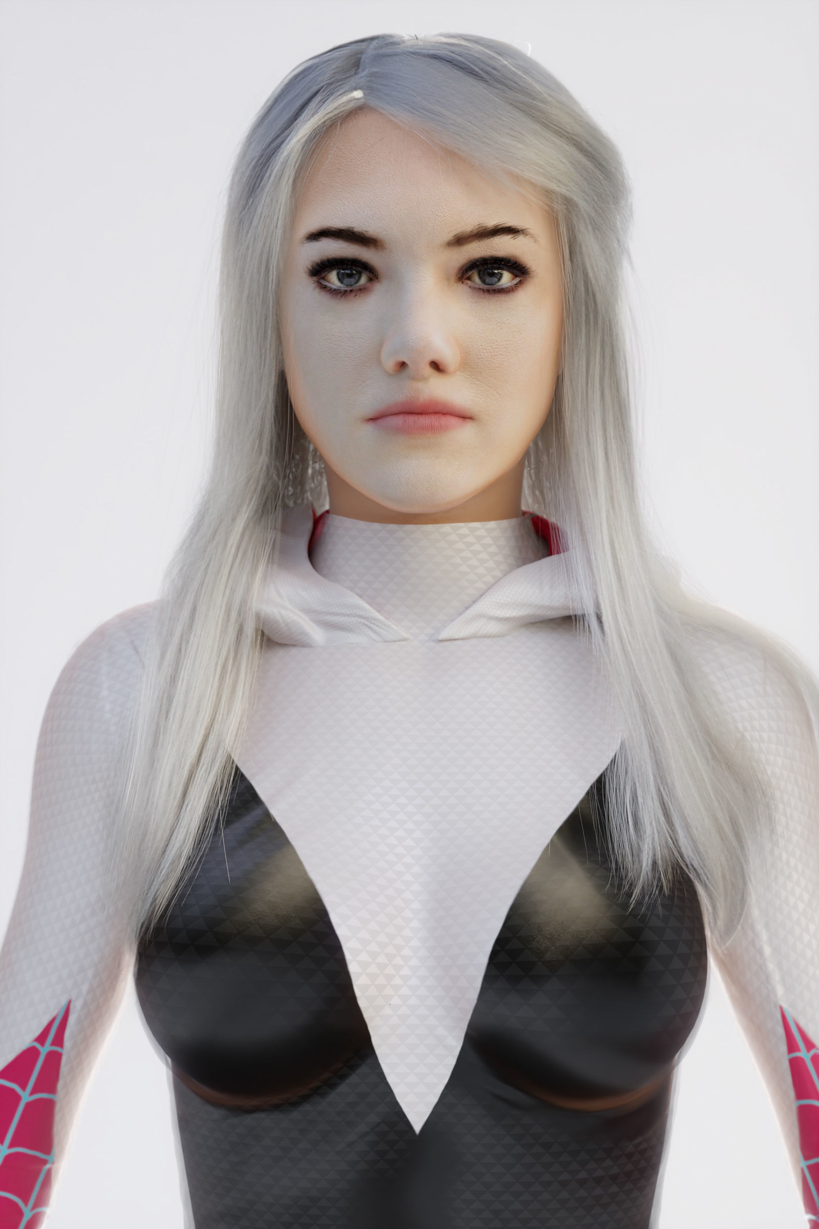 Spider Gwen 3d Model 3d Model Rigged Cgtrader