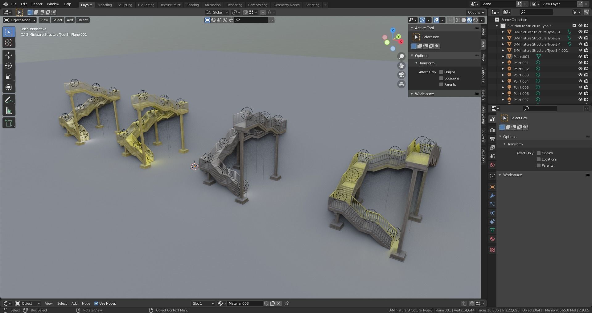 Miniature 3D Printing Structure Type-3 3D model | CGTrader