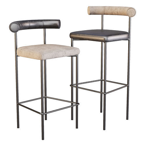 Resident Kashmir - Bar and Counter Stools 3D model | CGTrader