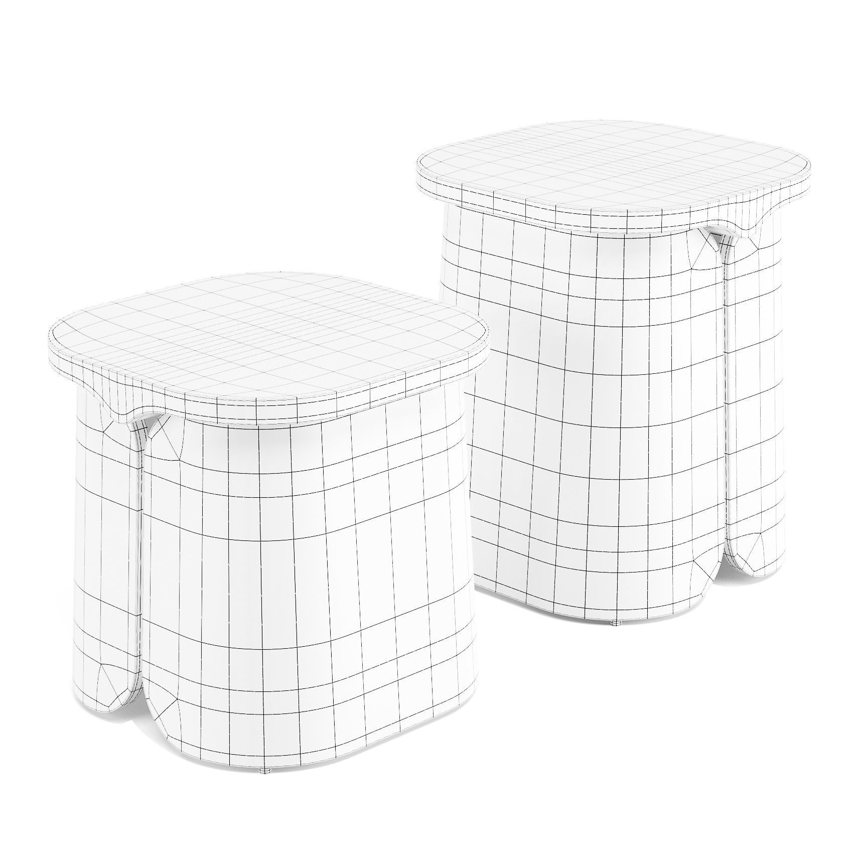 Collection Particuliere MIO - Side Tables 3D model | CGTrader