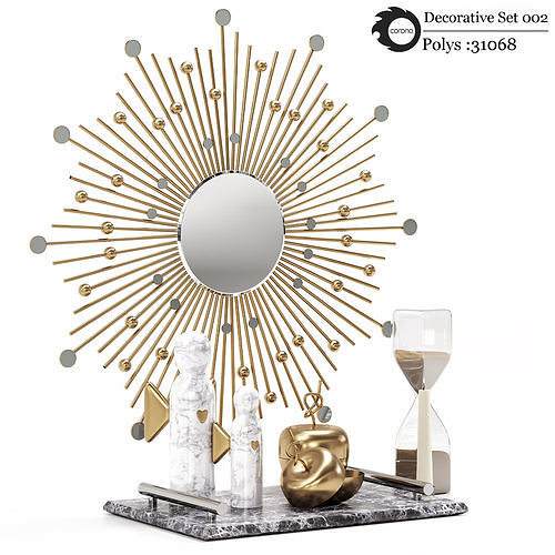Decorative Set 002 3d Model Cgtrader