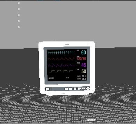 ECG Monitor 3D model | CGTrader