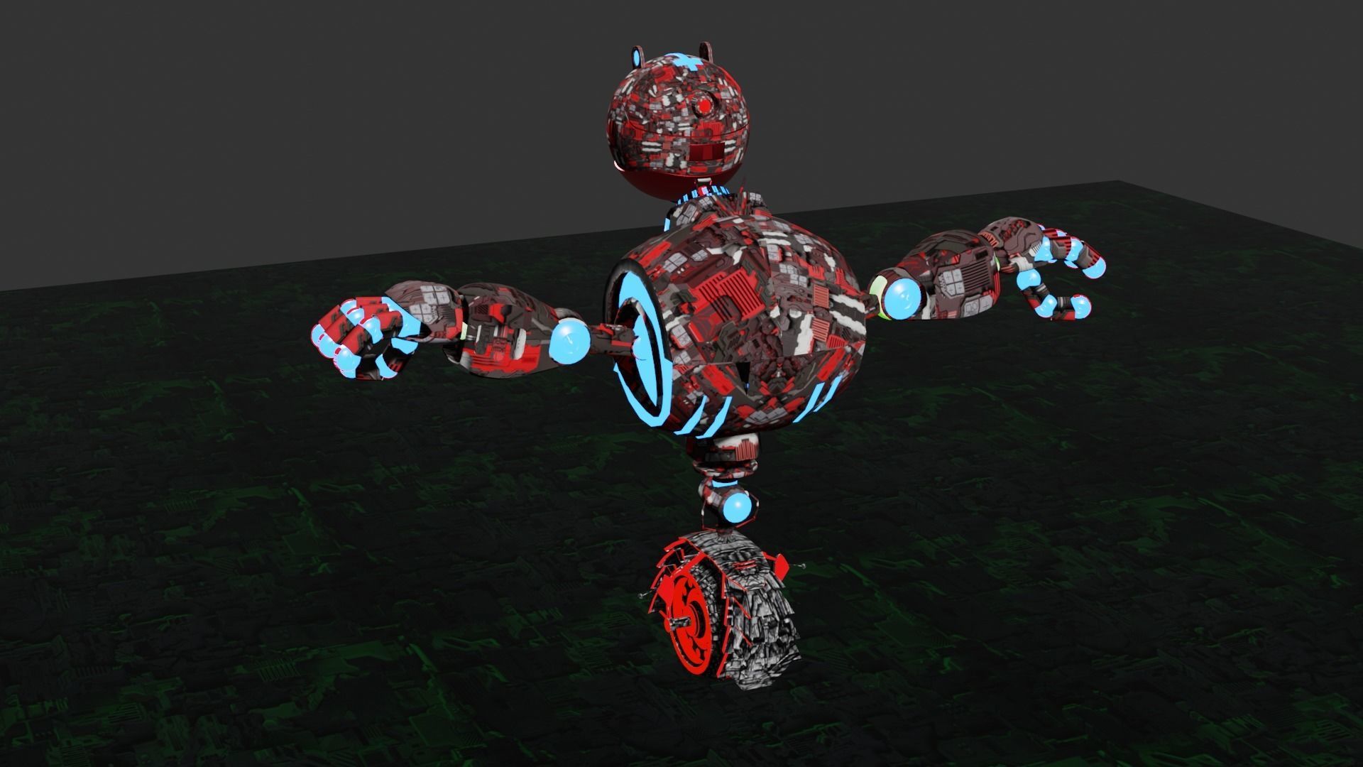 3D police robot 3D model | CGTrader