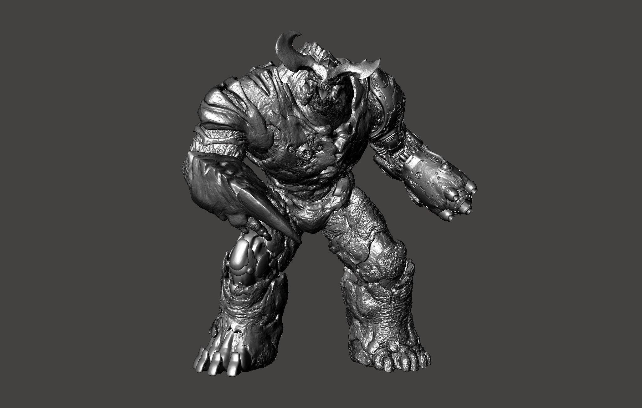 CYBERDEMON DOOM 2016 BOSS UAC TYRANT EXTREME ULTRA DETAILED MESH 3D ...