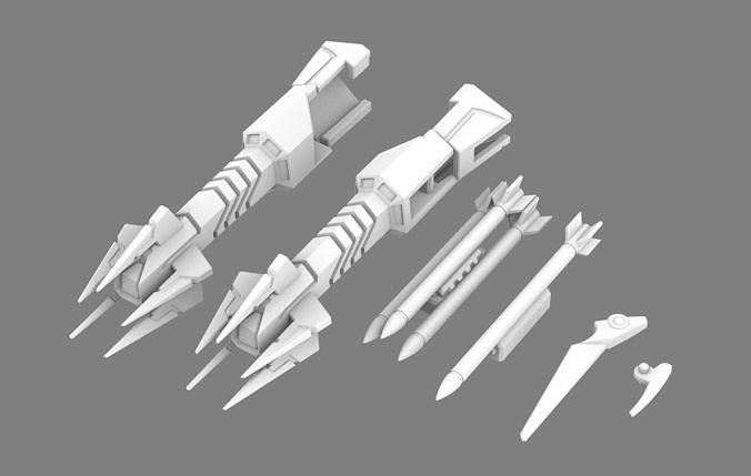 Accessories for TFP FE deluxe Starscream 3D model 3D printable | CGTrader