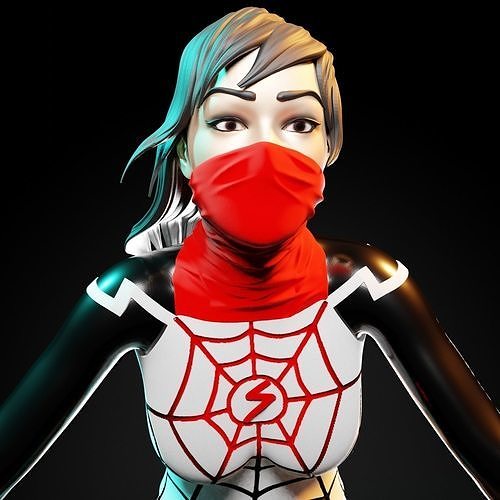 Silk - Cindy Moon 3D model 3D printable | CGTrader