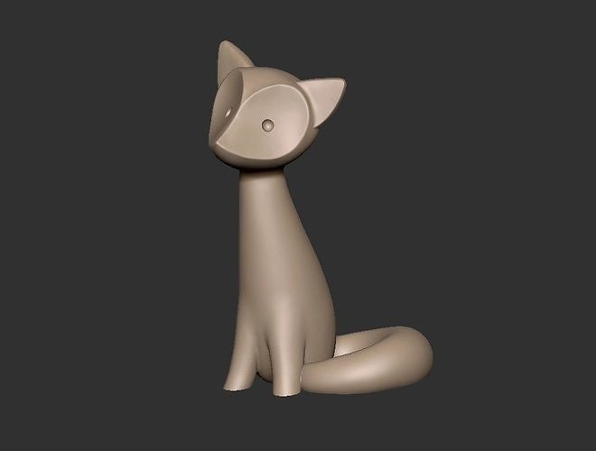 Abstract Fox 3D model 3D printable | CGTrader