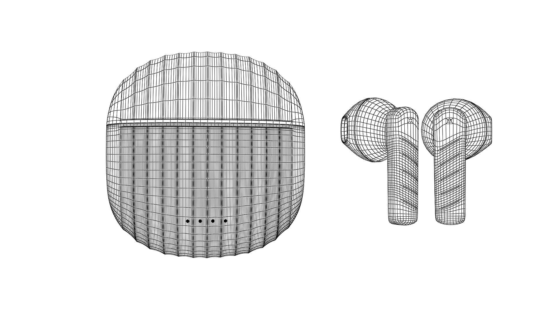 True Wireless Earbuds 3D model | CGTrader