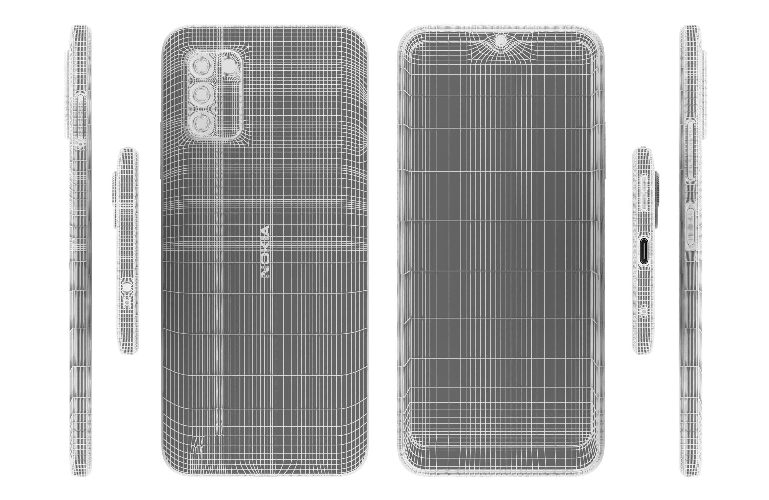 3D model Nokia C300 Blue VR / AR / low-poly | CGTrader