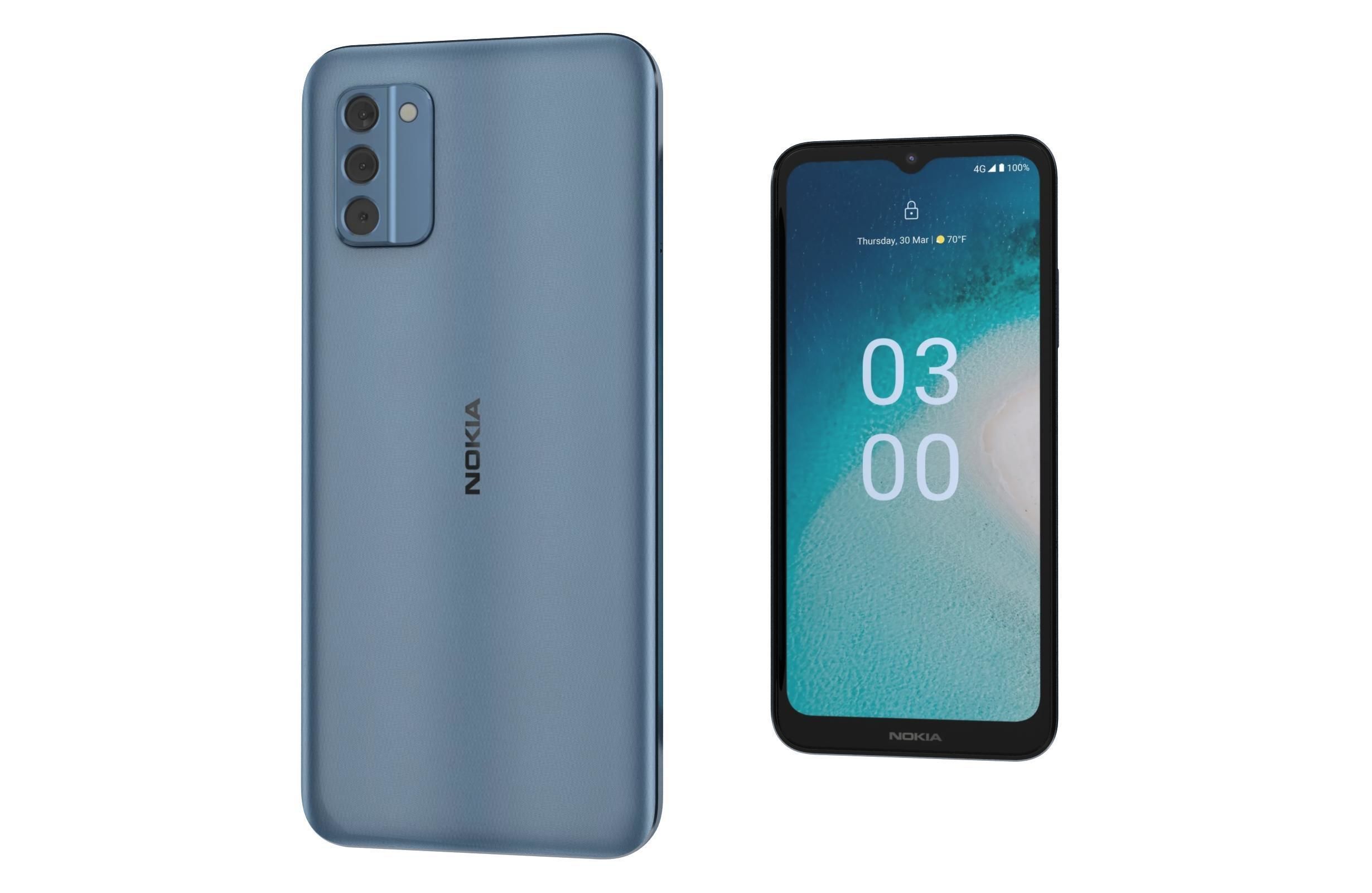 3D model Nokia C300 Blue VR / AR / low-poly | CGTrader