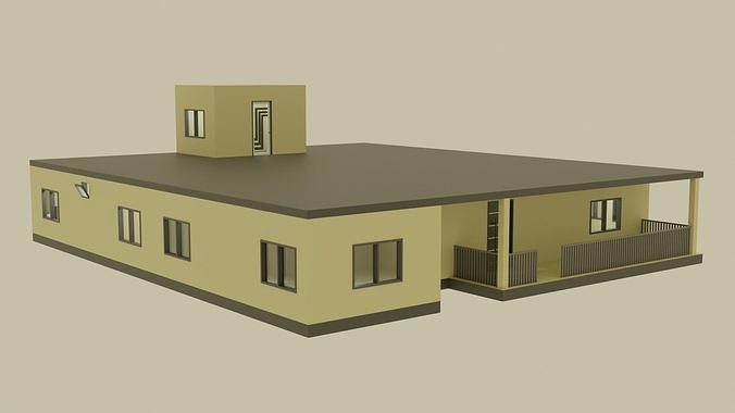Single Storey House free VR / AR / low-poly 3D model | CGTrader