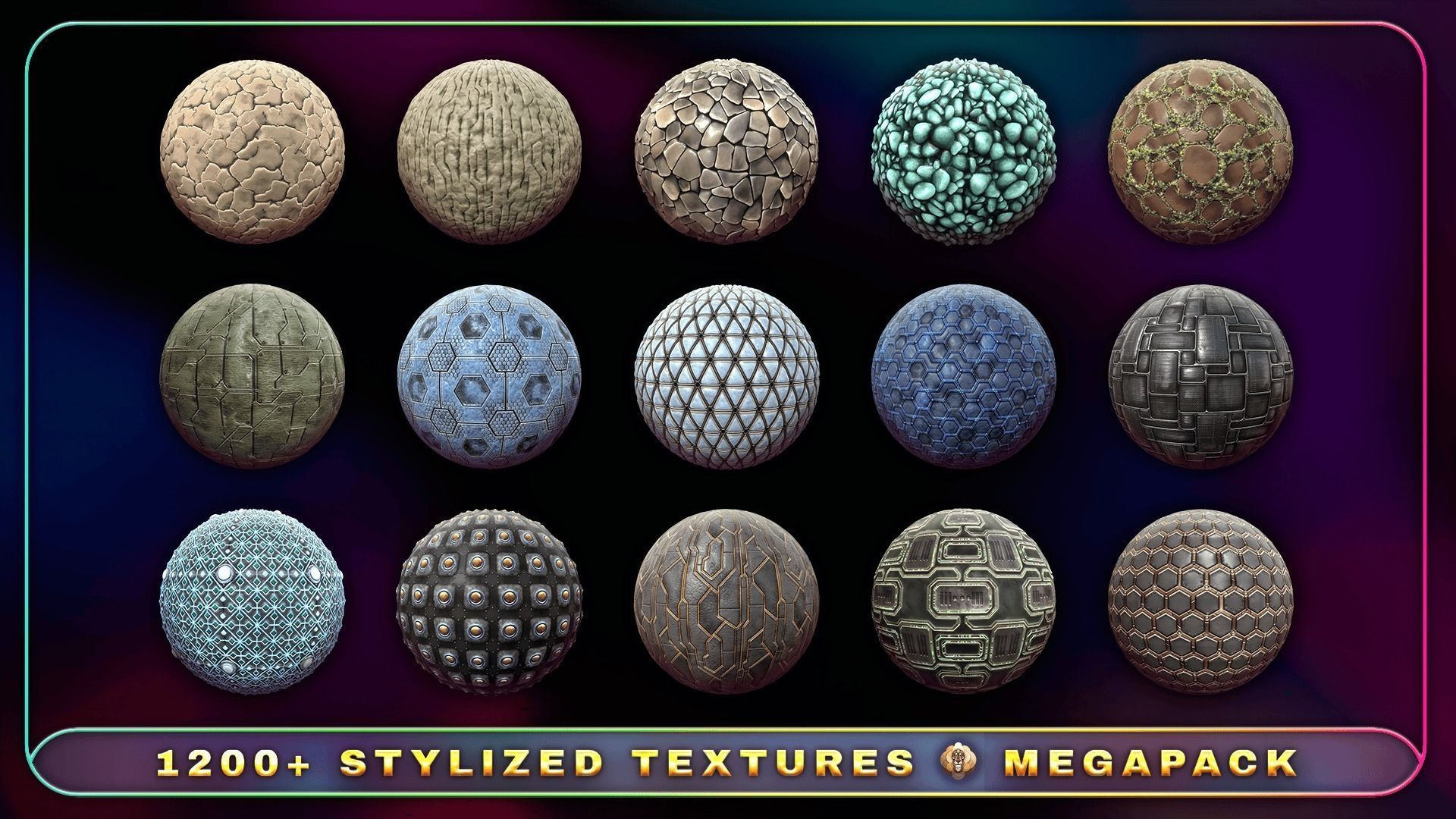 1200 Stylized Textures - Megapack Texture | CGTrader