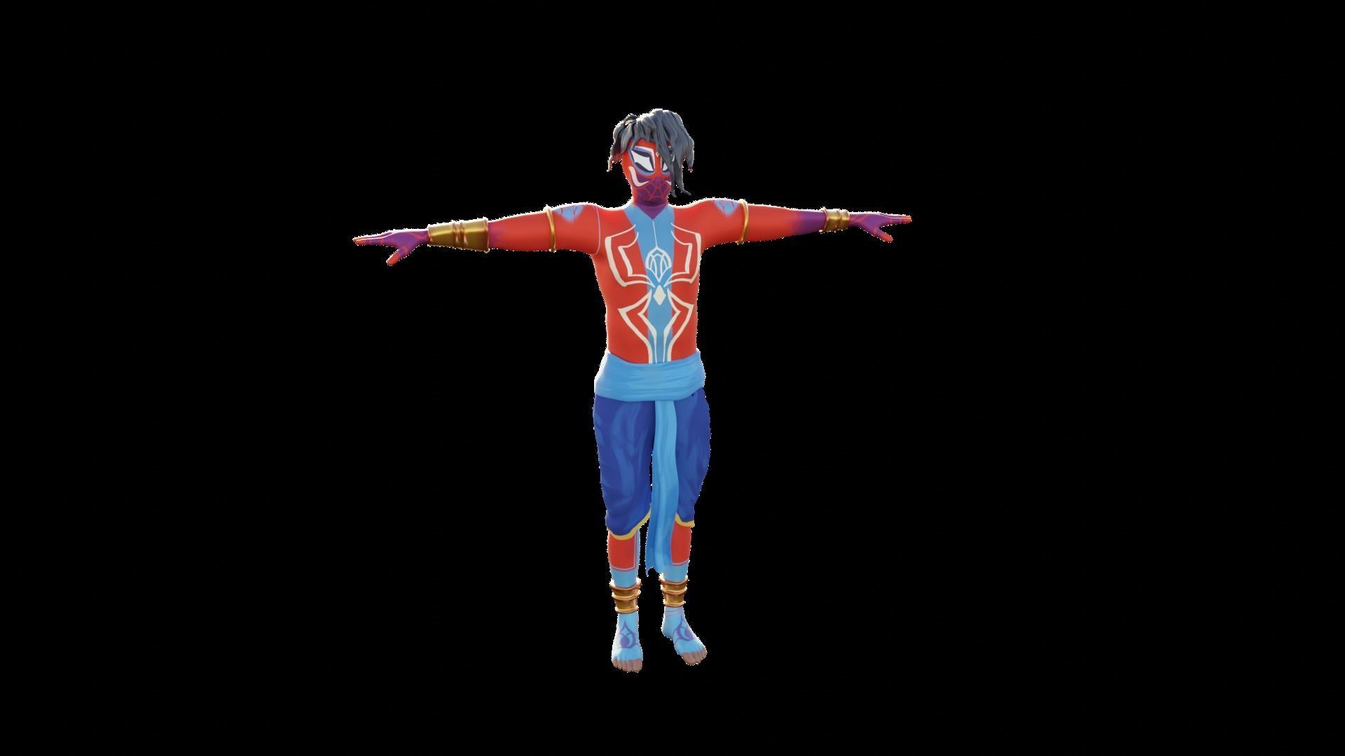 3D model Pavitr prabhakar spiderman across the spiderverse VR / AR ...