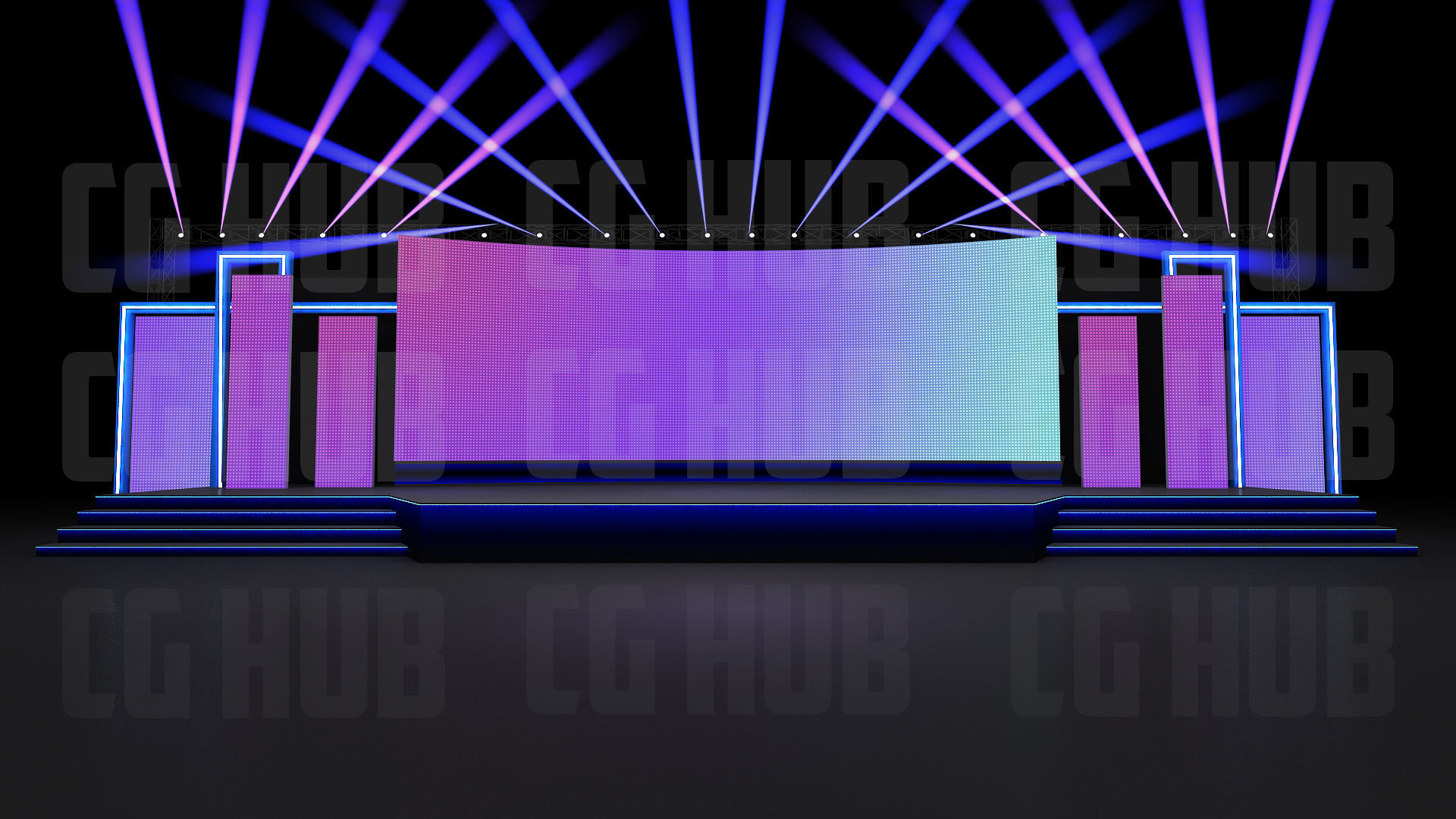 Event stage design 3D model | CGTrader